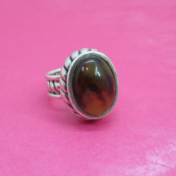 Jewelry | 925 Vintage Copal Sterling Silver Chunky Ring | Poshmark